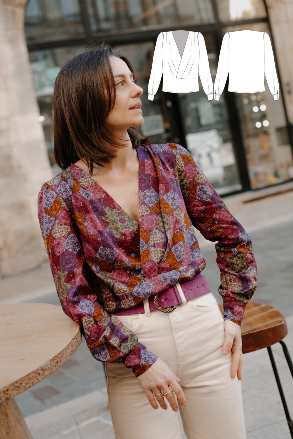 Patron couture Blouse WOWMAN - Fraiche et féminine~ Estelina